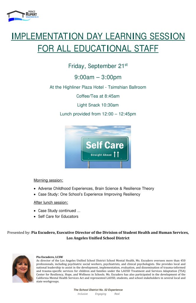 Implementation Day for All Educational Staff | SD52 Website